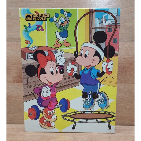 Golden | Toys | Sealed Vtg 986 Walt Disney Mickey Minnie Mouse Exercise ...